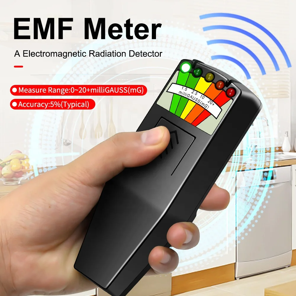 Led Magnetic Field Detector Ghost Hunting Paranormal Equipment Tester ...