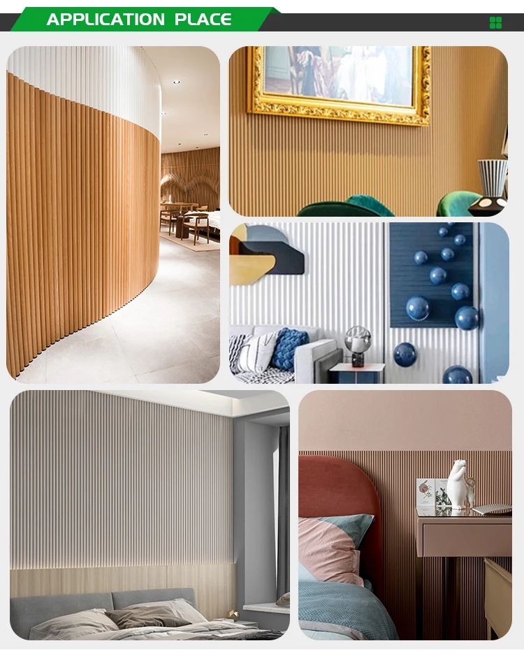 High Quality Half Round Solid Wood Wall Decor Panels