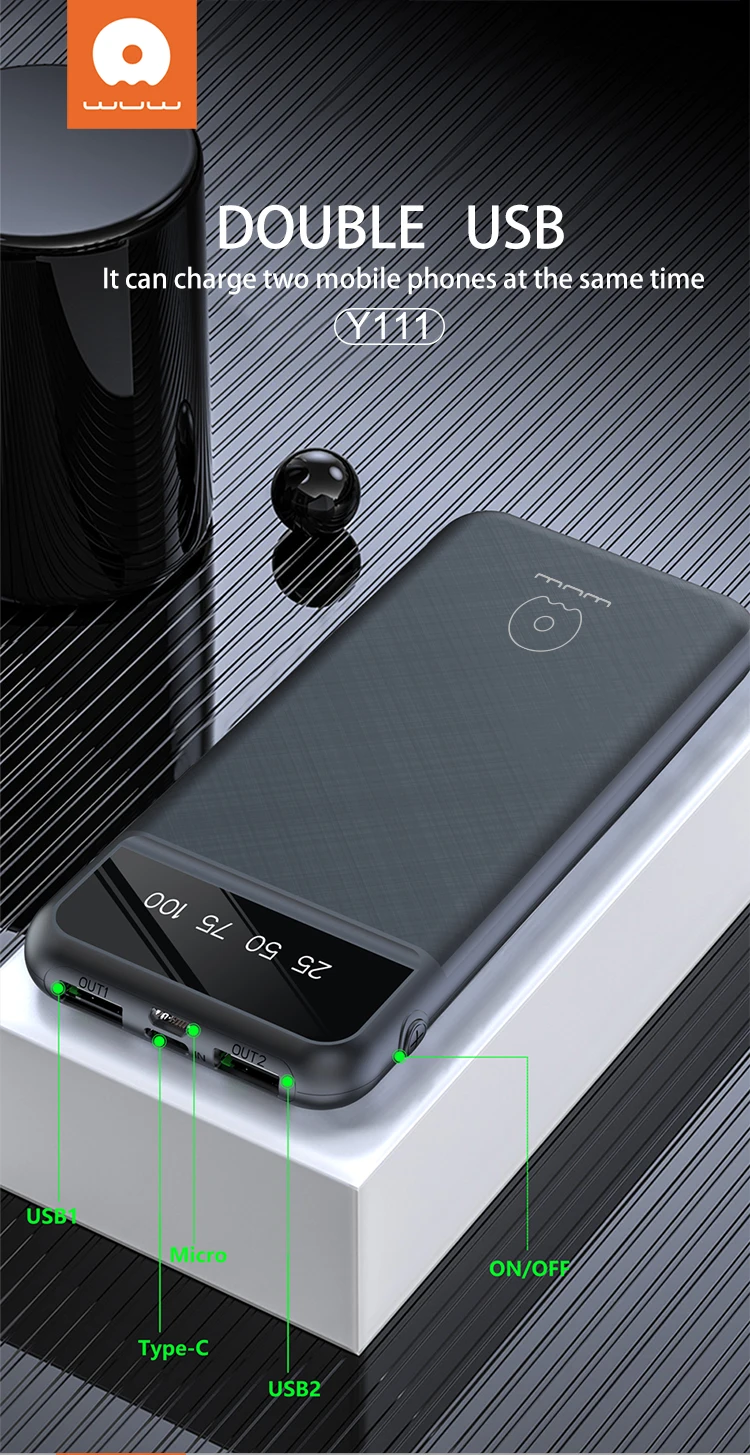 WUW-Y111 20000MAH portable power bank | 3RAFOTY STORE