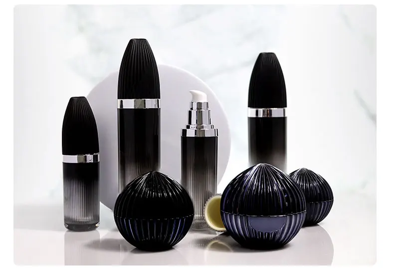 Acrylic Lotion Bottle Set Stylish Bullet Shaped Empty Refillable ...