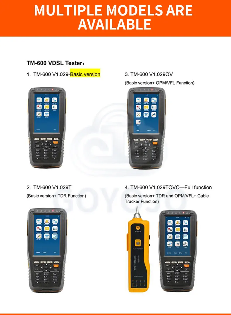 Network Cable Line Analyzer Vdsl/adsl Tester Tm-600 Vdsl Vdsl2 Tester ...