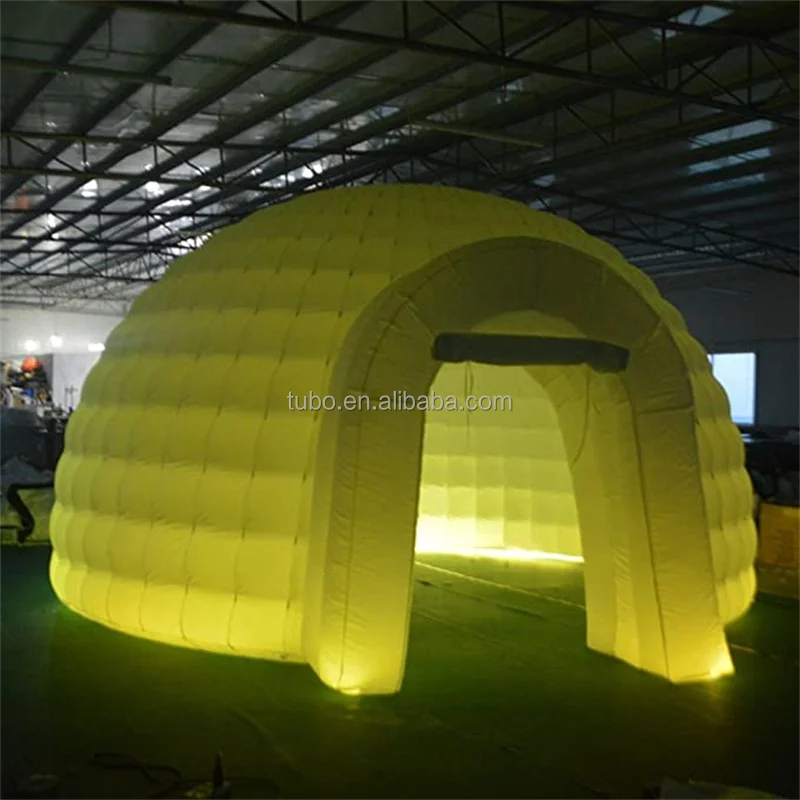 Inflatable Igloo Dome Tent with Air Blower(4m Dia, Blue) Inflatable ...