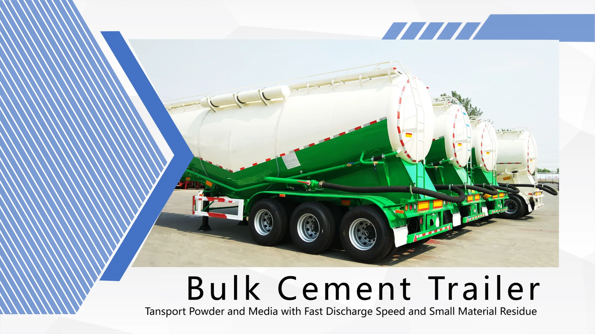 Tri Axle Aluminum Dry Bulker Tank Trailer Powder Tank Trailer Cargo ...