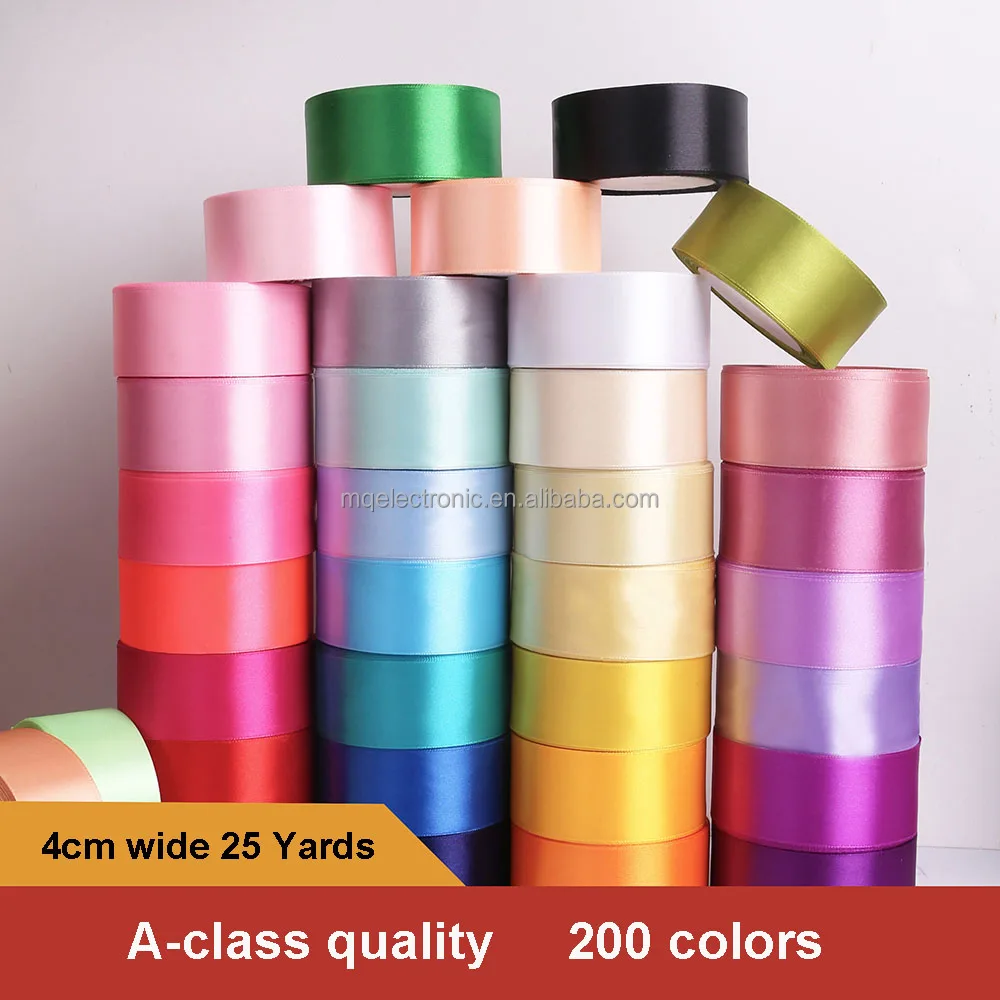 25 Yards 1-1/2 Inch Wide Satin Ribbon Perfect for Wedding,Handmade Bows ...