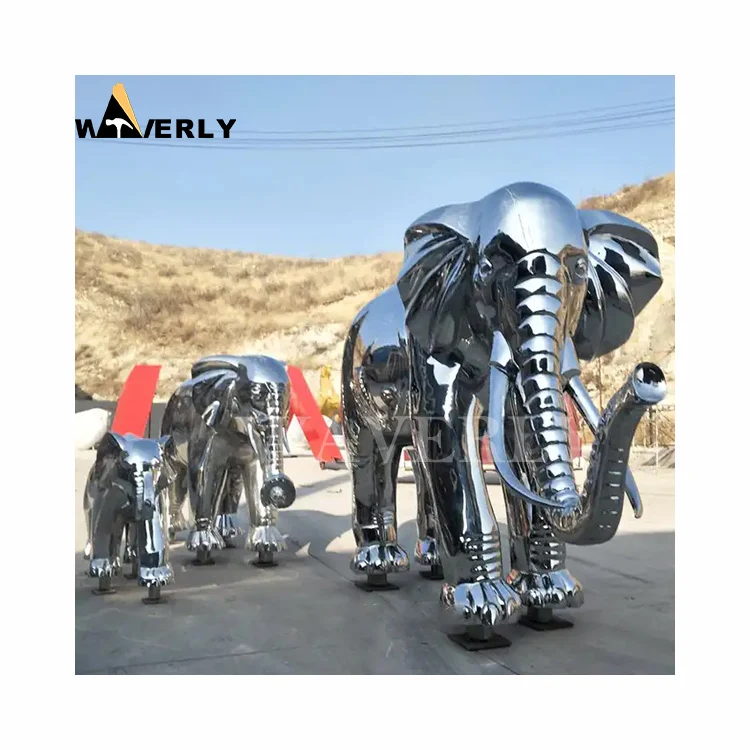 Customized Outdoor Decoration Giant Metal Animal Abstract Sculpture ...