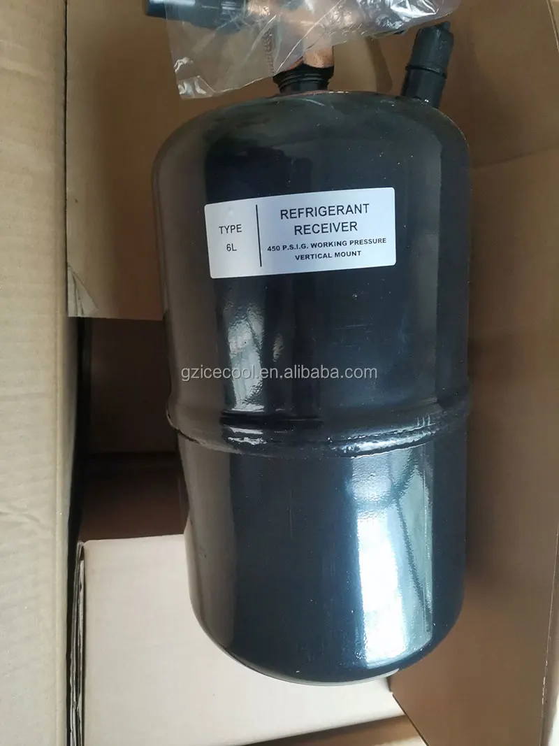 5/8" 10L Refrigerator Vertical Liquid Receiver - 10HP