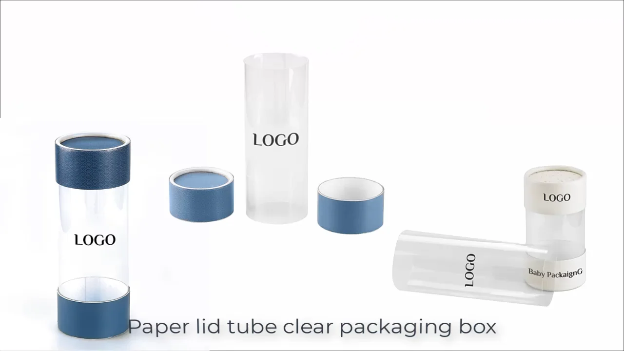 Wholesale Packing Acetate Cylinder Packaging Box Paper Tube With Pvc ...