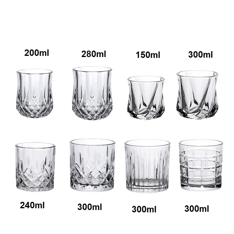 Luxury Diamond Liquor Glassware Barware Classic Clear Cup Whisky Glass ...