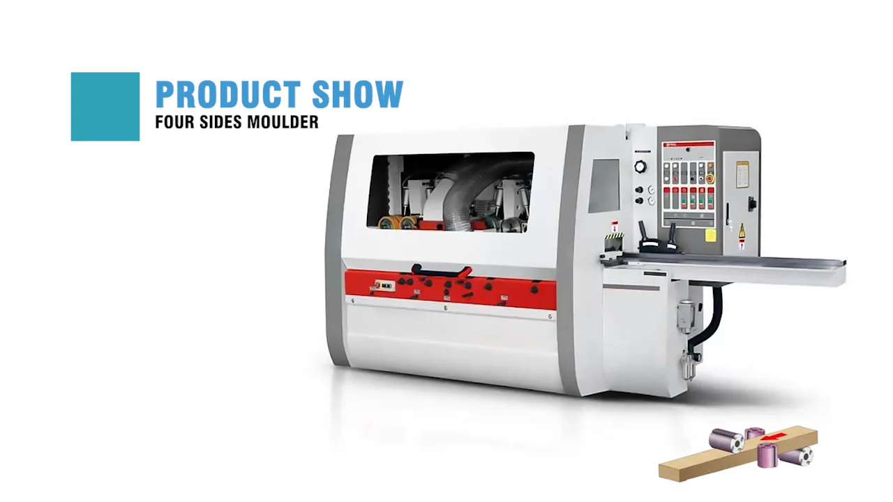Woodworking Moulding Machine 4 Side Thicknesser Planer 4 Heads Four ...