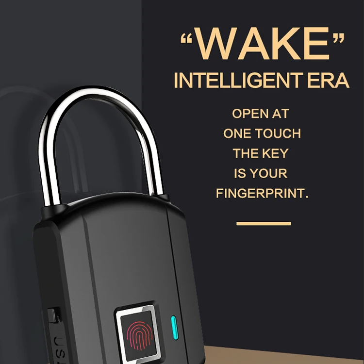 Ip65 Smart Small Door Lock Waterproof Wif Fingerprint Keyless Padlock ...