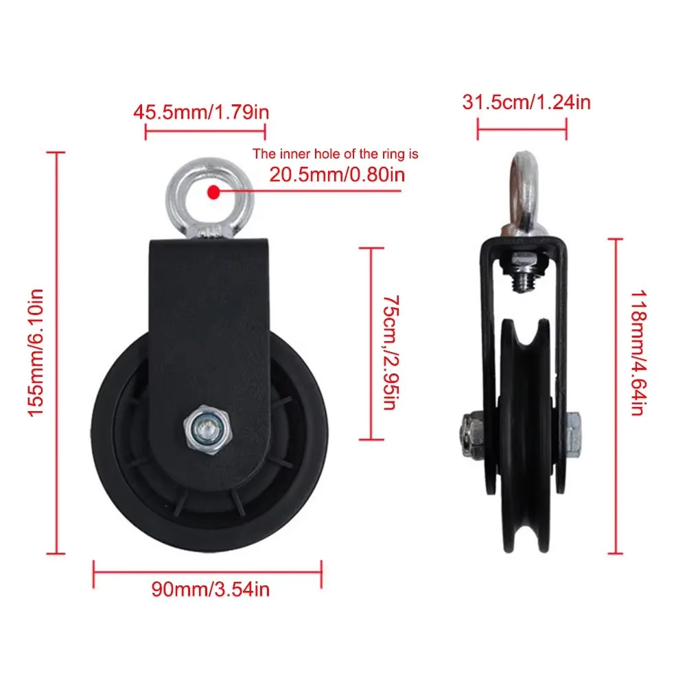 Home Gym Steel Exercise Pulley System LAT Pull Attachment Fitness LAT ...