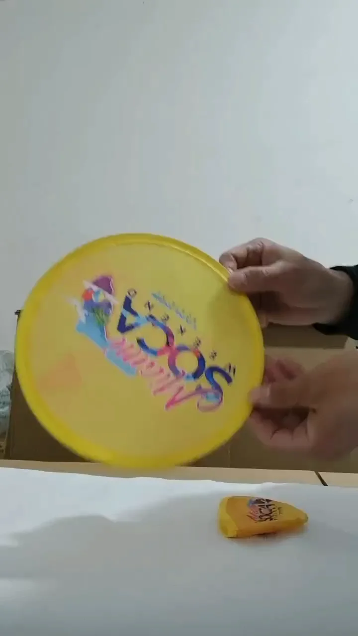 Customized Nylon Folding Hand Fan Foldable Outdoor Flying Disc - Buy ...