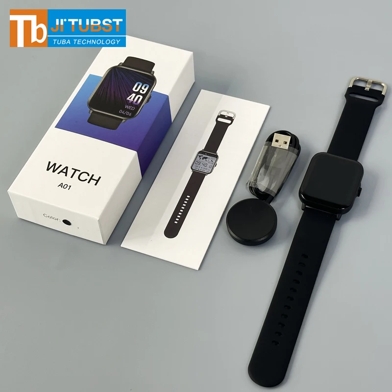 2024 New Fashion A01 Smart Watch for Man Android with Heart Rate Sport ...