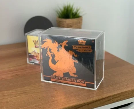 Premium Acrylic Case for Pokemon Booster Box with Magnetic Top