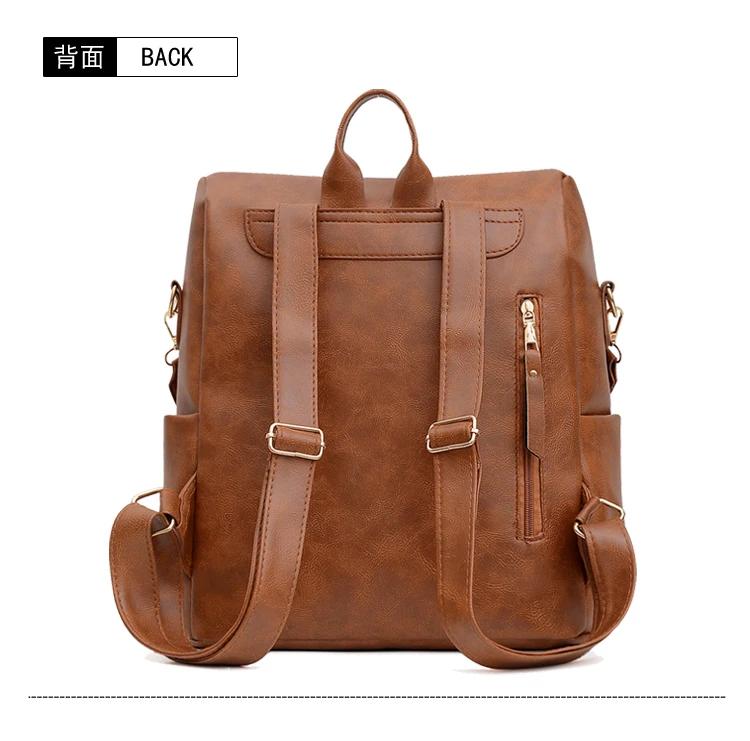 Women's Backpack Pu Leather Backpack Pu Leather Schoolbag - Buy Women's ...
