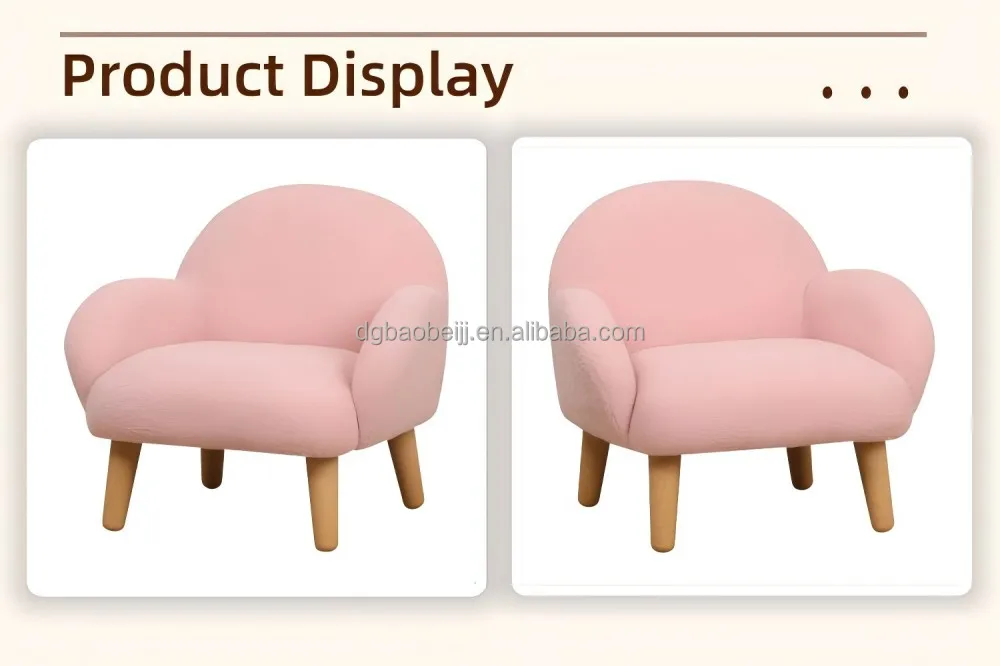 Pink Kids Sofa Couch - Soft & Comfortable Home Furniture