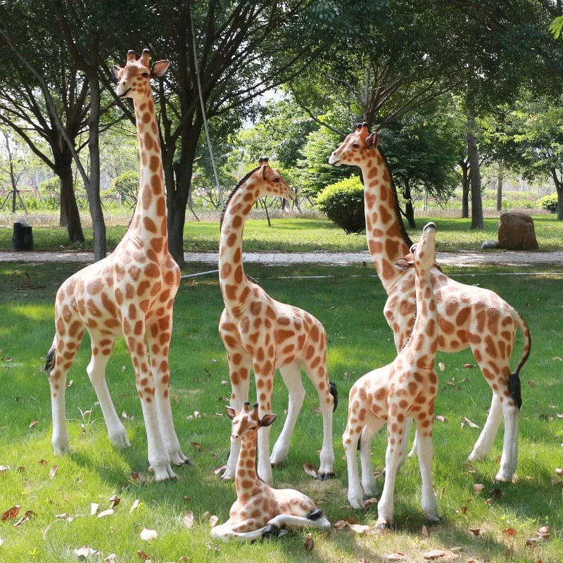 Custom Life-Size Giraffe Resin Sculpture | Hand-Made Safari Animal ...