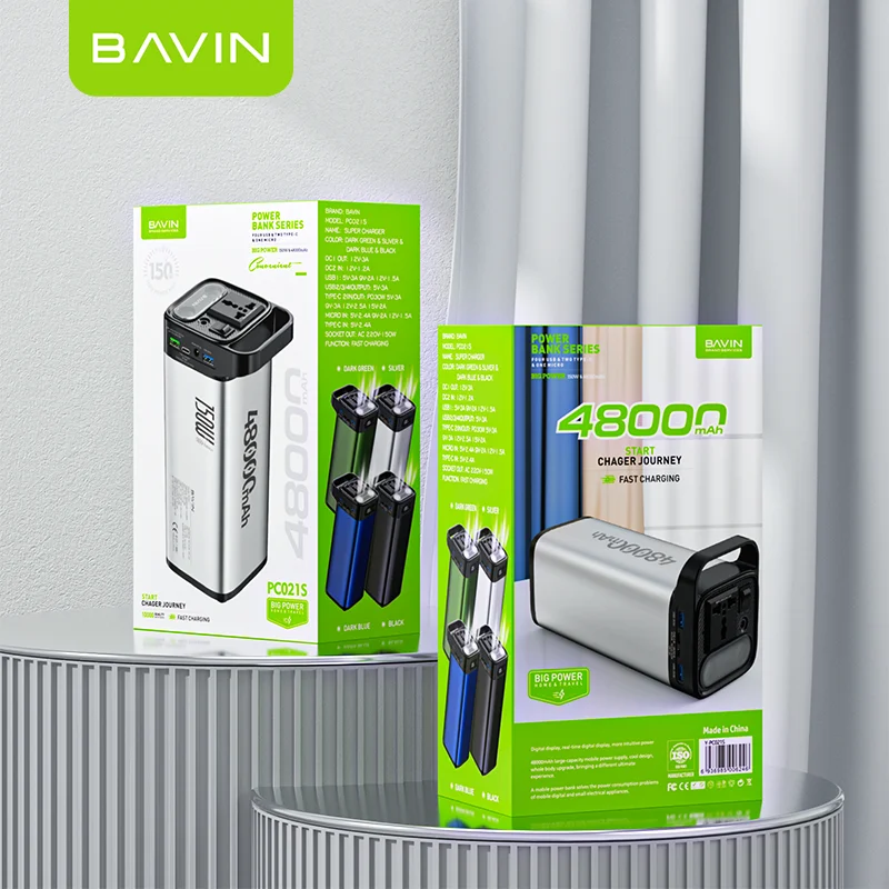 BAVIN PC021S - 150W Portable Power Bank for Travel & Fast Charging