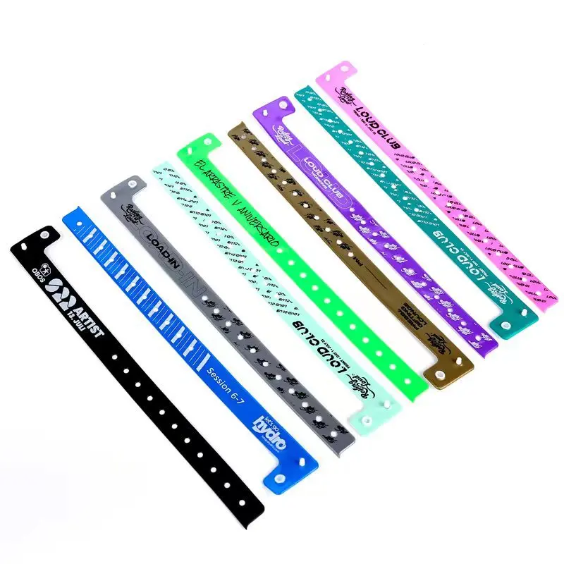 Disposable PVC Plastic Wristband Strap for Event Identification Concert ...