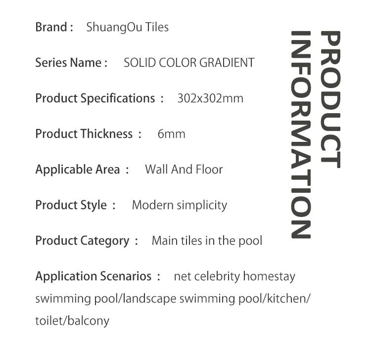 Blue Gradient Mosaic Tile For Swimming Pool Patterns Decoration ...