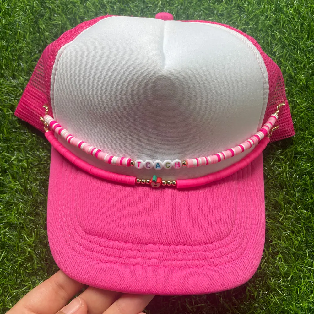 Zhehu Handmade Polymer Clay Howdy Trucker Hat Chains