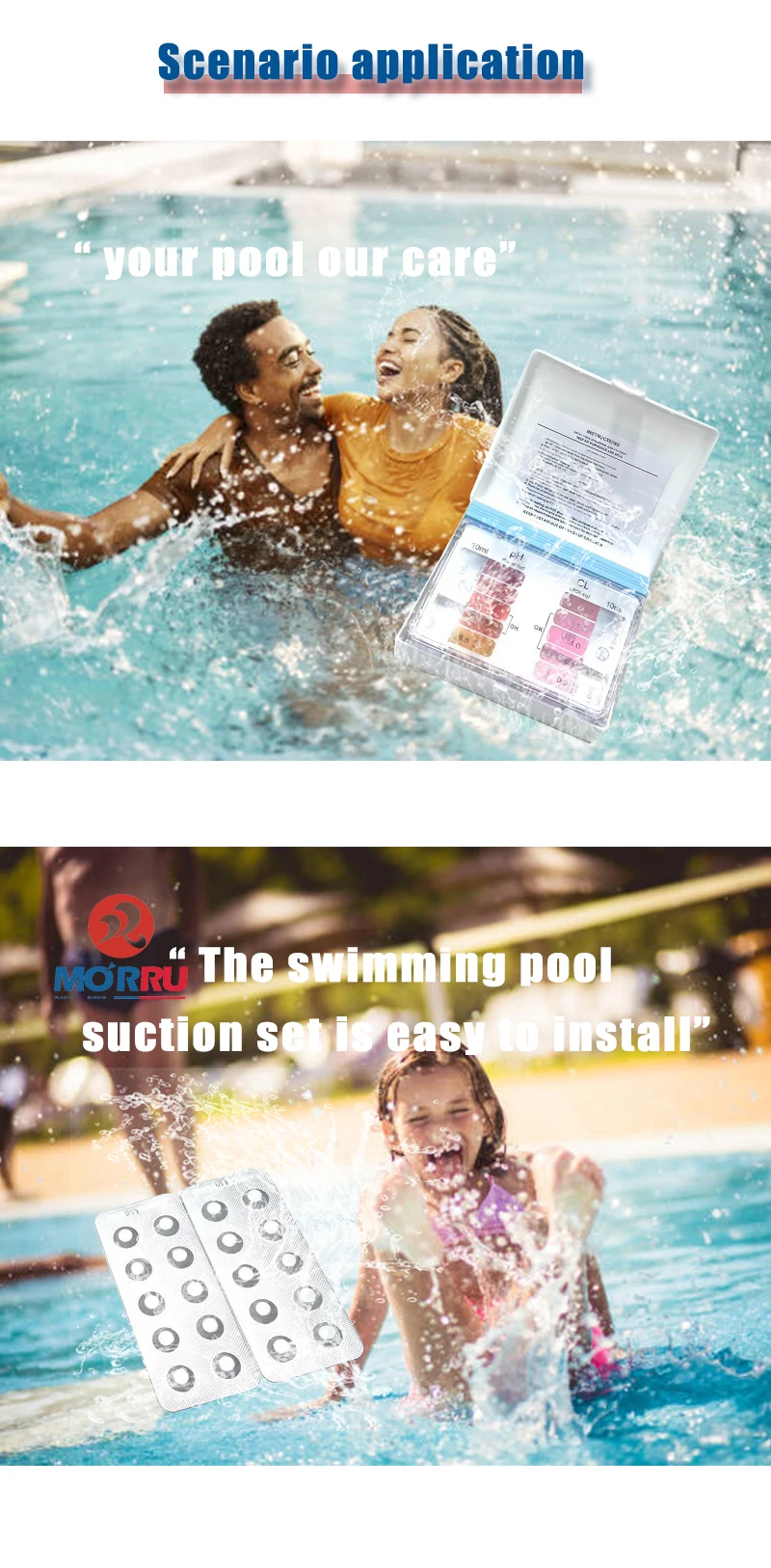Pools Swimming Outdoor Complete Pool Water Chemical Test Kit Swimming ...