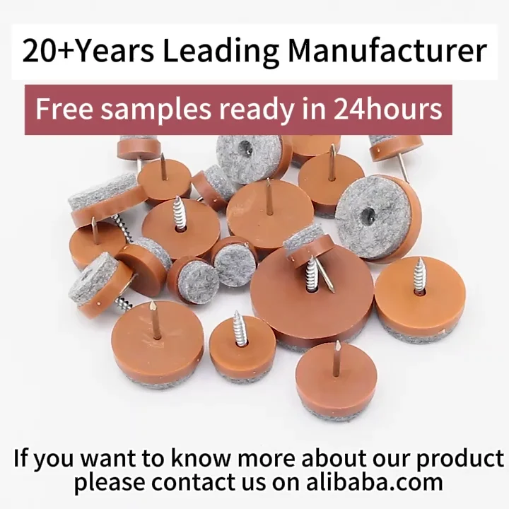 Deson Chair Leg Gliders Nail Screw On Furniture Felt Pad Glide Slides ...