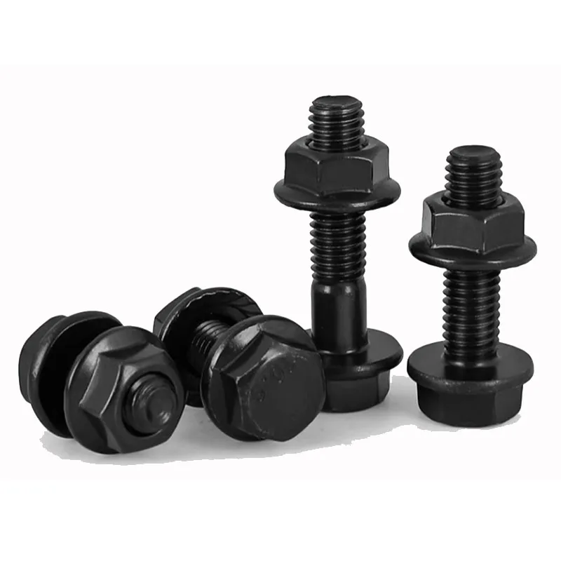 M8 M22 Grade Class 4.8 8.8 10.9 12.9 Gal Carbon Steel Black Oxide Hex ...