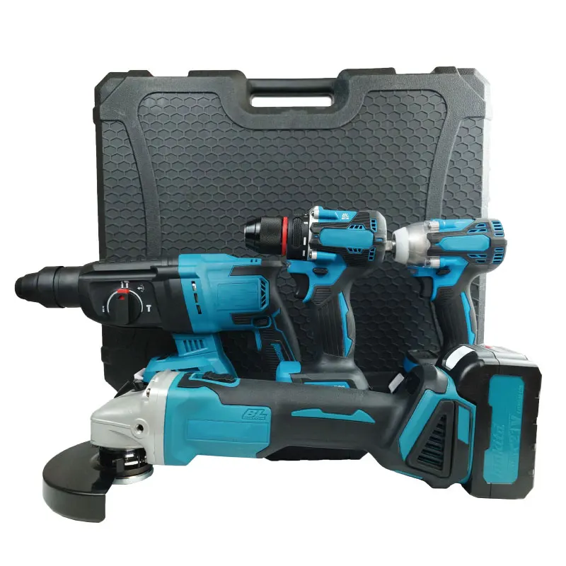 Combination Toolbox 21VCordless Electric Drills Portable Hand Held Lithium Battery Tools Set ...