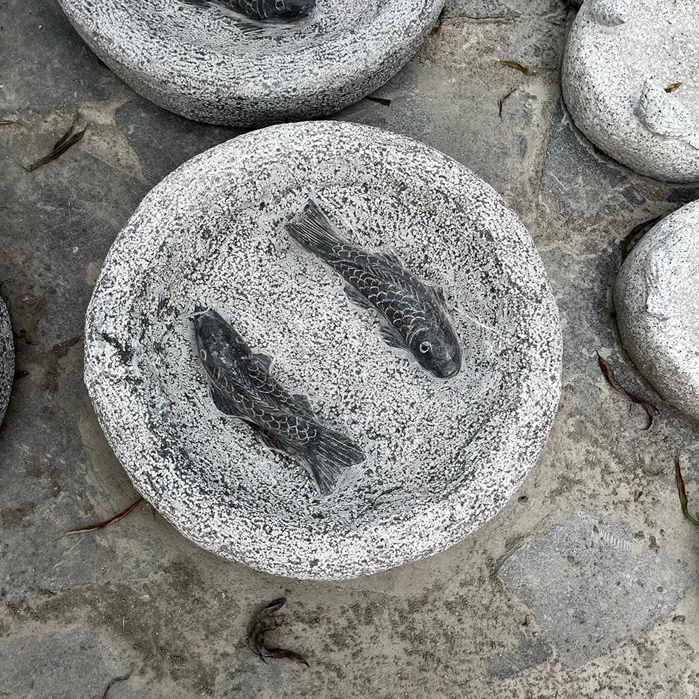 Natural Stone Carved Granite Birdbath Ground Bird Bath - Buy Ground ...