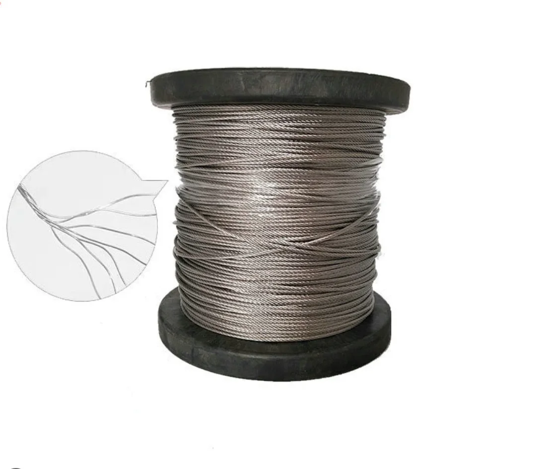 China 316 7x19 Dia. 8mm Pvc Coated Stainless Steel Wire Rope For Marine ...