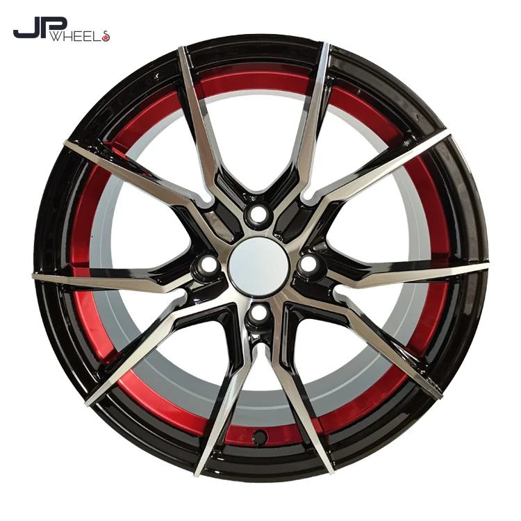 Car Alloy Wheels 14 15 Inch 4 5 8 Hole Alloy Wheel Rim With Bule Red ...