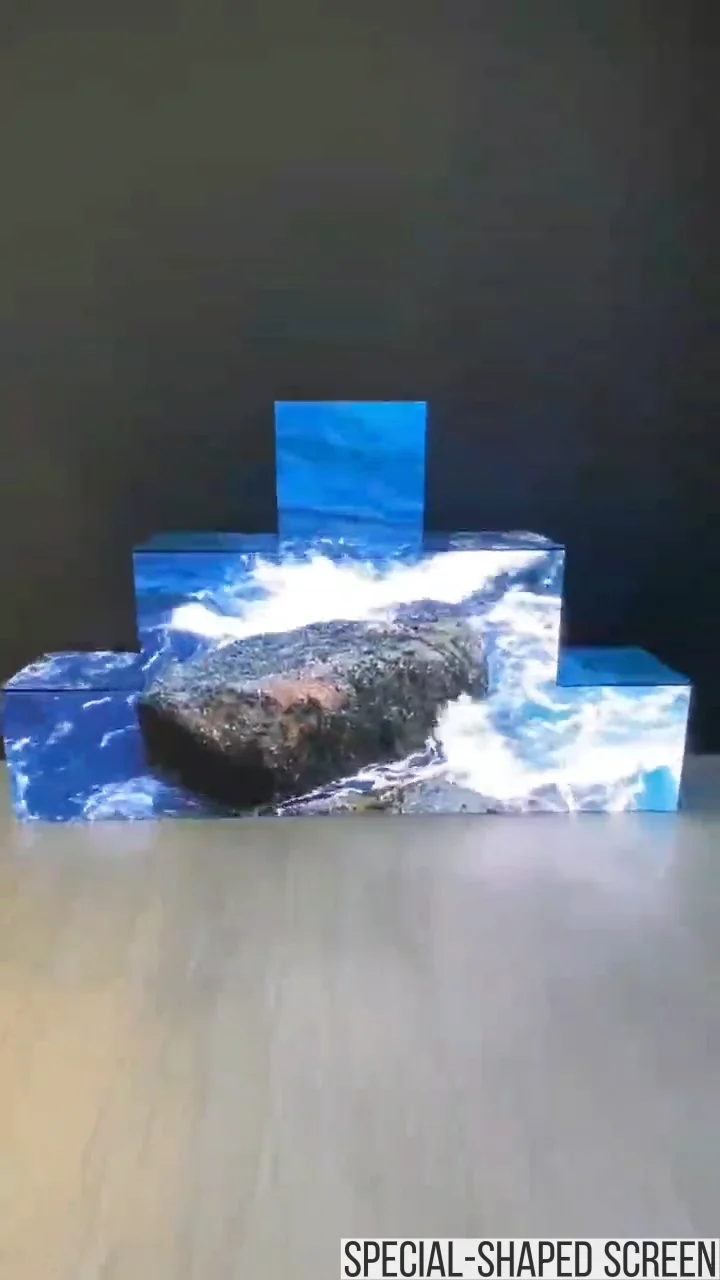 Outdoor Waterproof P4/p5 3d Cube Display Screen Led Bar Display ...