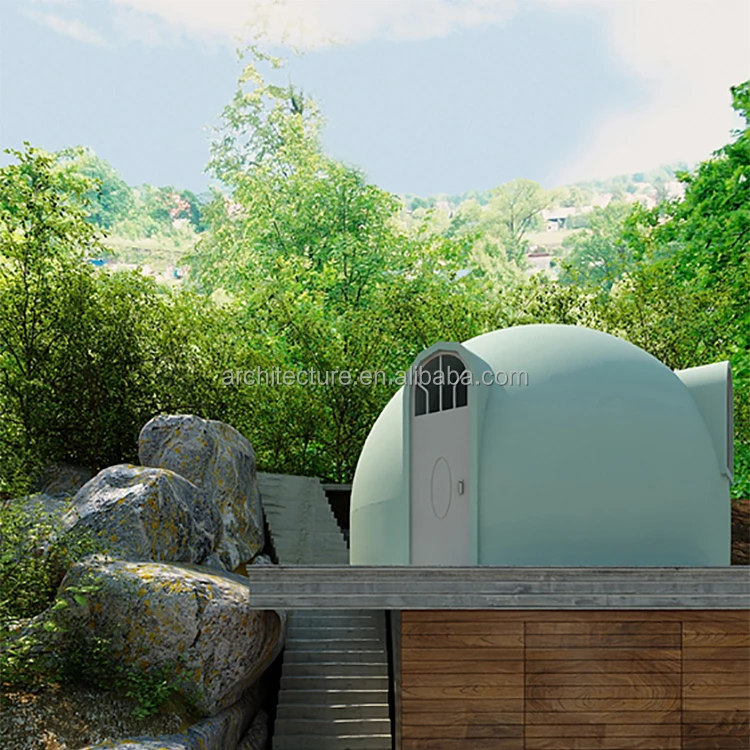 China Prefabricated Fiberglass Dome House Fast Install Anti-seismic ...