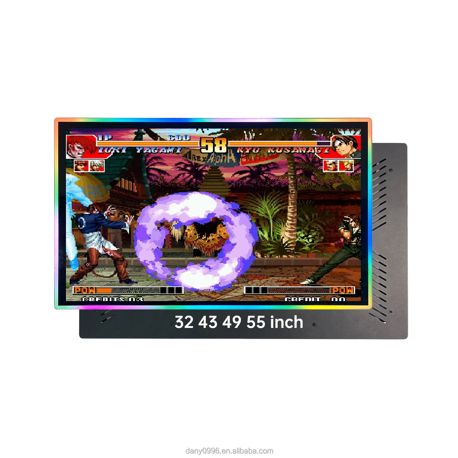 32'' 43'' Inch 4k Kiosk Rgb Light 10 Points Capacitive Touch Monitor ...