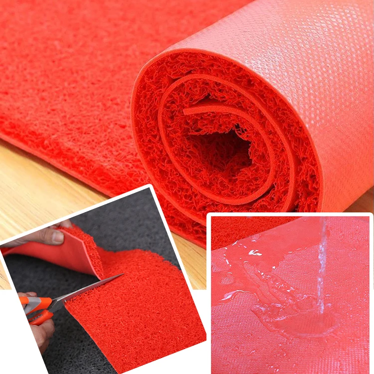 Custom PVC Coil Roll Mat - Non-Slip Outdoor Rubber Carpet OEM