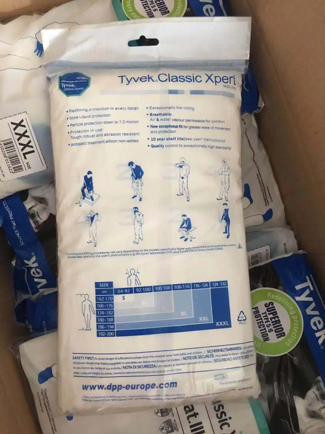 Custom Dupont Tyvek Ppe Coverall Suit Overoll Tyvek Clothing Tyvek ...