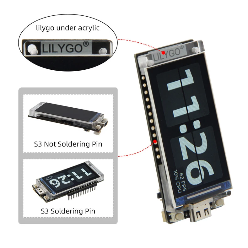 St7789 Lcd Lilygo Ttgo T-display S3,Wireless Programmable Development Board With Shell Esp32-s3 ...