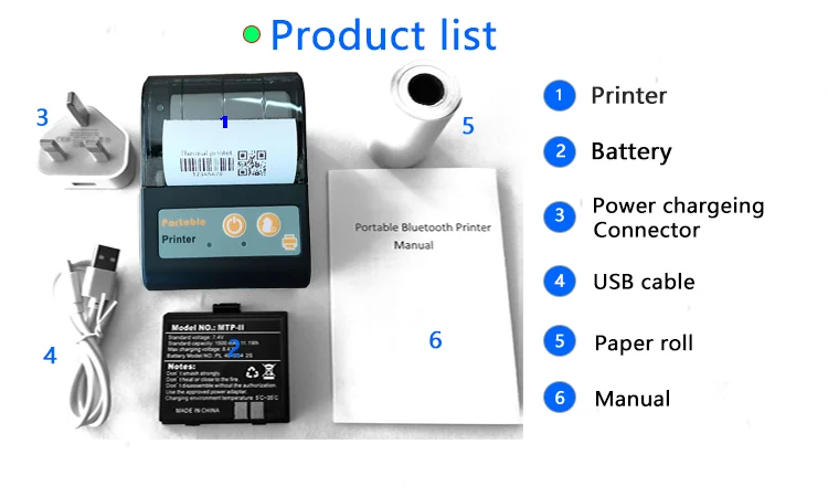 Mini 58mm Passport Photo X Terminal Fabric Lbarcode Label Portable Mini ...