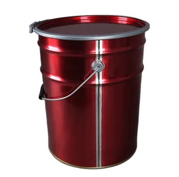 Customized 20 Liters Metallic Bucket With Locking Ring Cover For ...