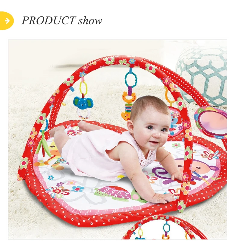 Cartoon Funny Toys Rattle Activity Play Baby Mat Cotton - Buy Baby Mat ...