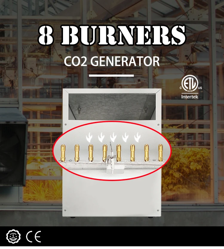 4/8/10 Burners Agriculture Greenhouse Plant Carbon Dioxide Electronic ...
