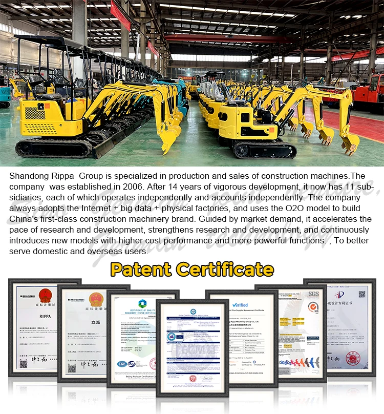 Rippa Mini Excavator 2ton - Efficient Agricultural Machine