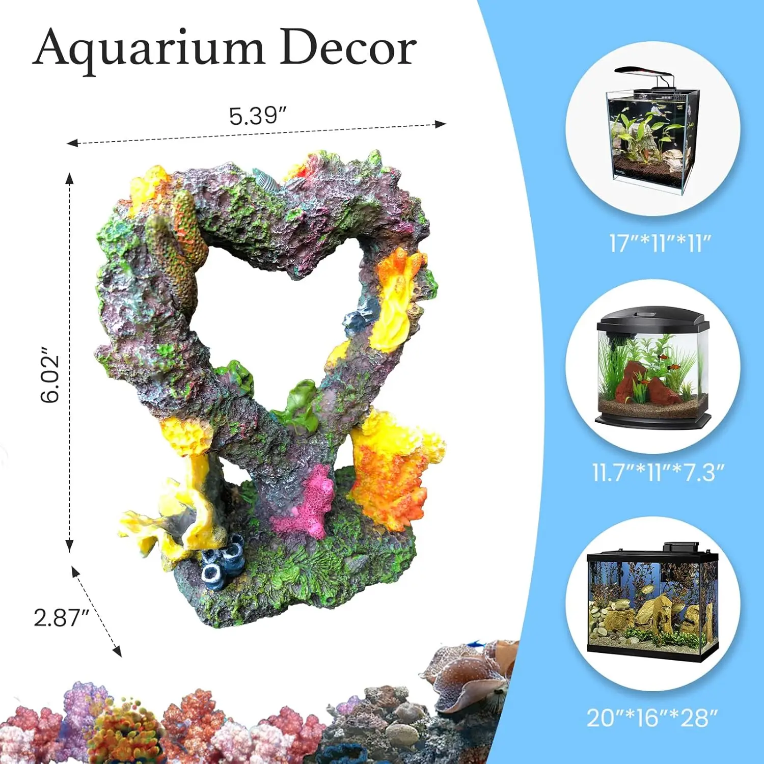 Wholesale Colorful Coral Reef Set Fish Tank Decoration Ornament Resin ...