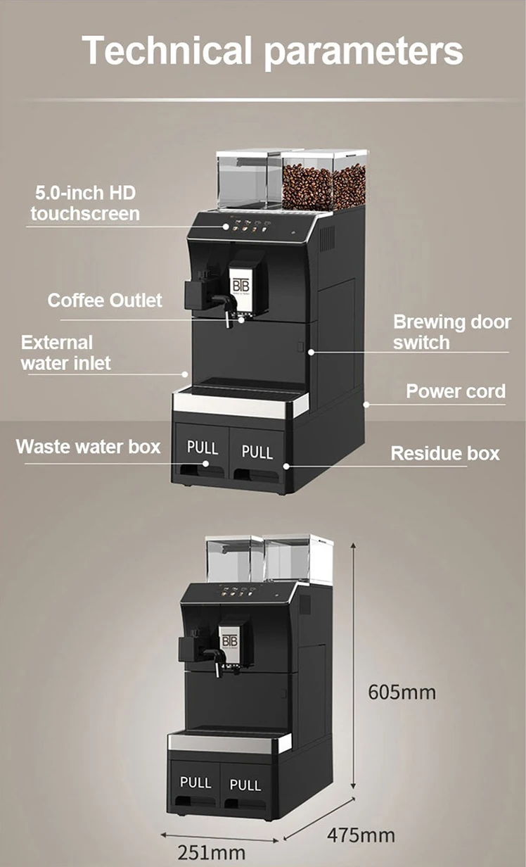 19bar Italian Espresso Coffee Maker Full Automatic Coffee Machine ...