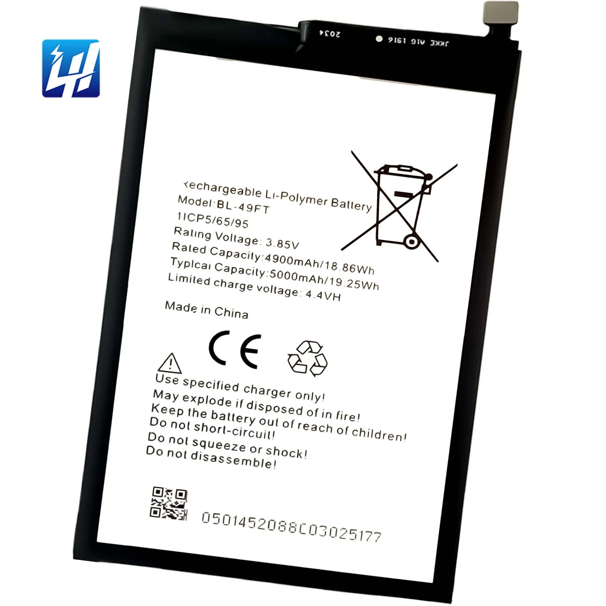 BL-49FT Rechargeable Li-Polymer Battery for Tecno Spark 5 Spark 5 Pro ...