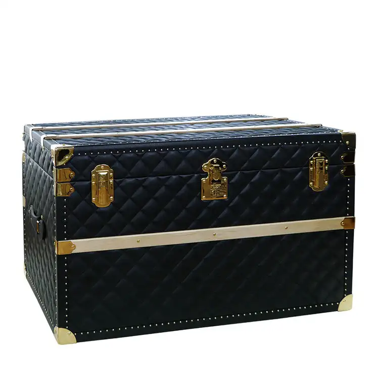 Alibaba.com: Custom Luxury Leather Trunk Luggage, Unisex Classic Style ...