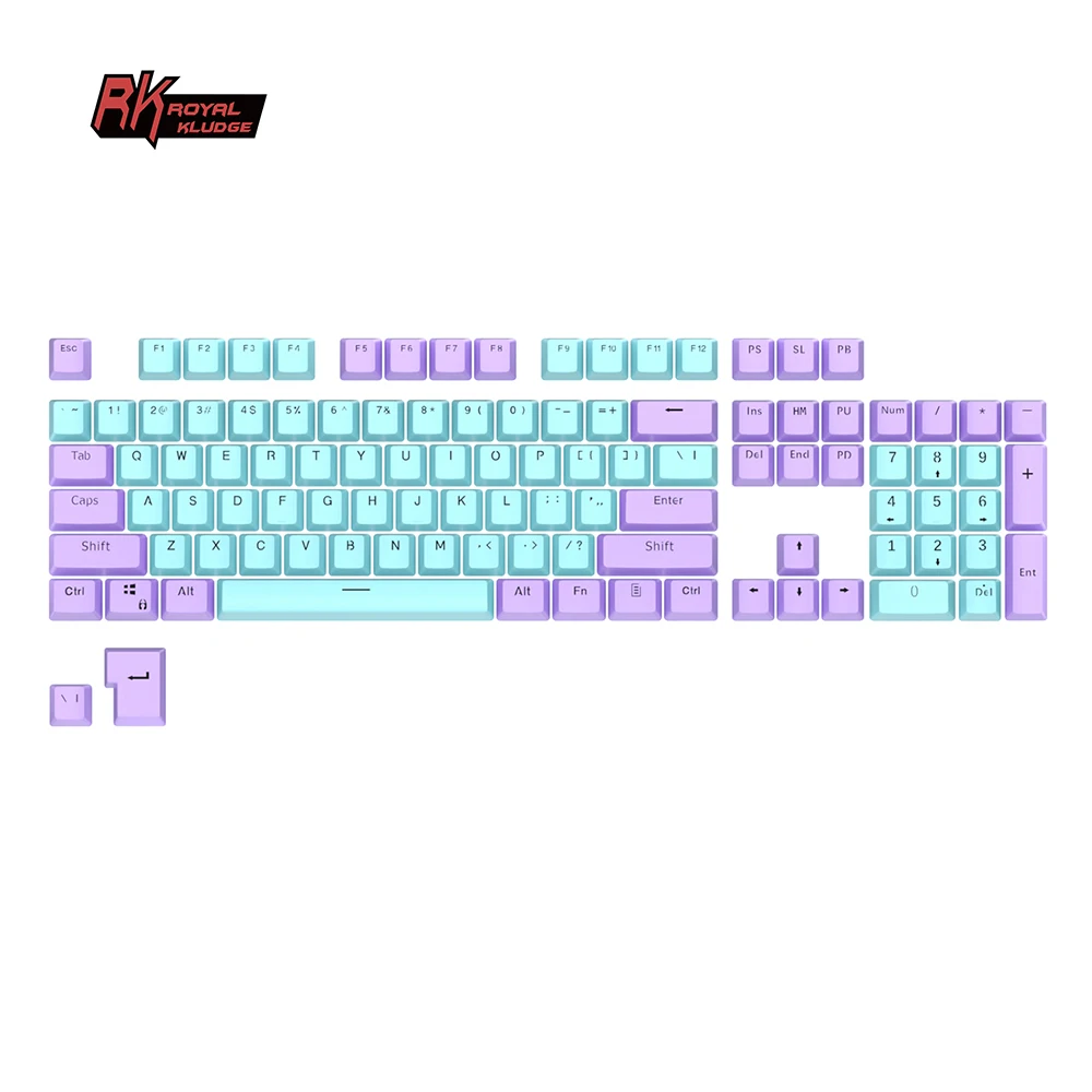 The New Keycaps Double Shot Translucent 104 Keys Pbt Keycap Set For ...