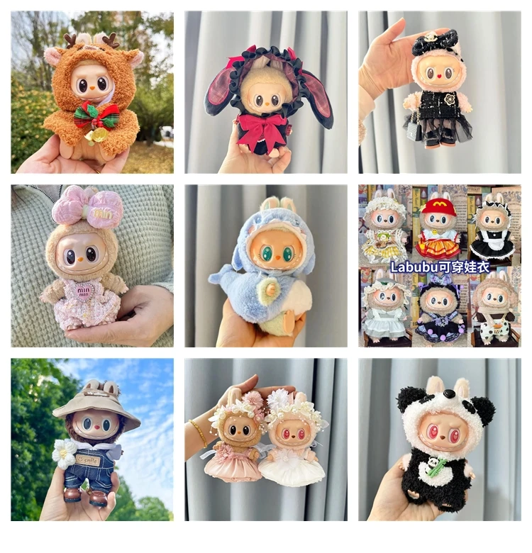 Labubu First and Second Generation Sitting Party Blind Box Enamelling ...