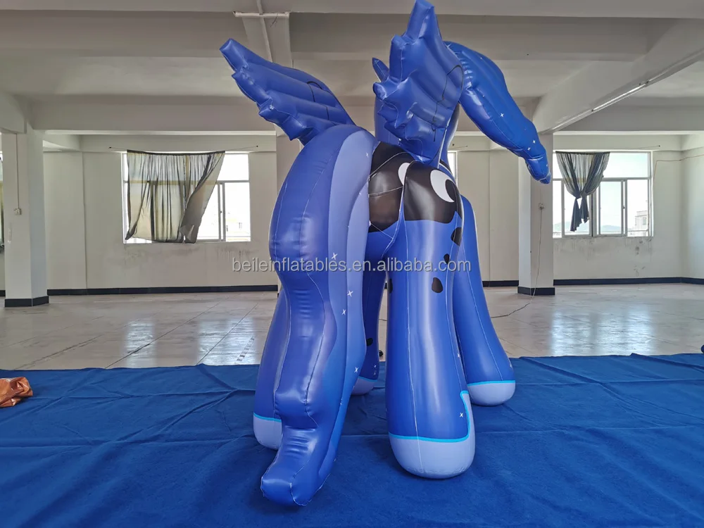 Beile Customized New PVC Inflatable Animal - Blue Horse